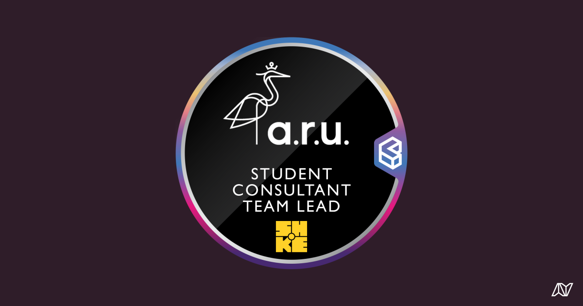 Nicholas Perigrino Palma's ARU SHoKE Student Consultant Team Leader badge issued by ARU Students ...
