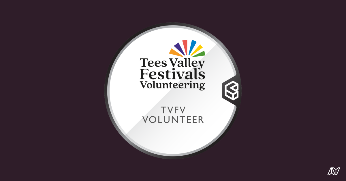 TVFV Volunteer by Quality Assured by Badge Nation,Tees Valley Festivals ...