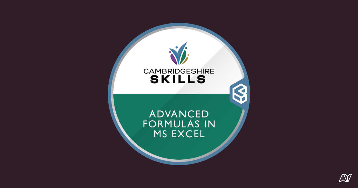 Advanced Formulas Using Microsoft Excel Parts 1 And 2 By Cambridgeshire